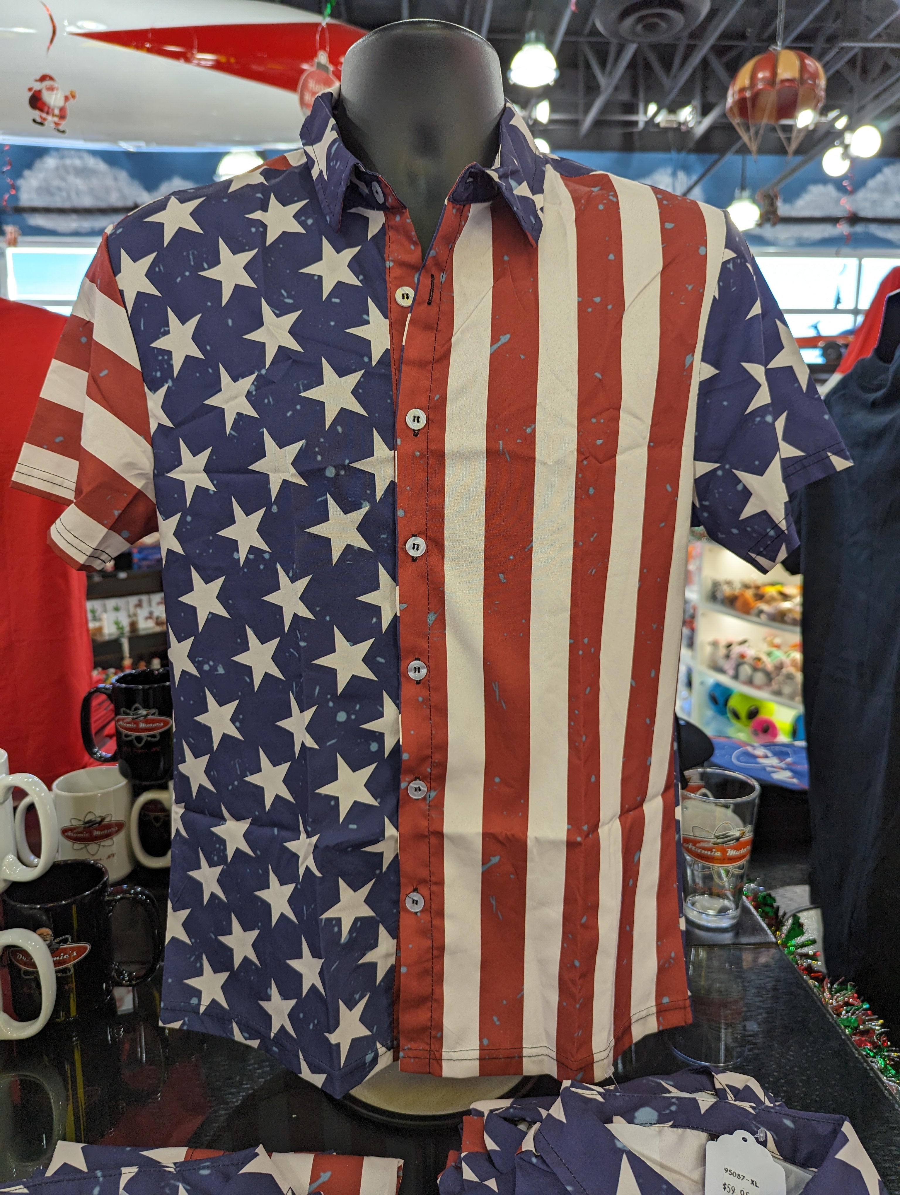 Shirt,Patriotic,Red, White & Blue – Dr. Atomic's Fusion Emporium